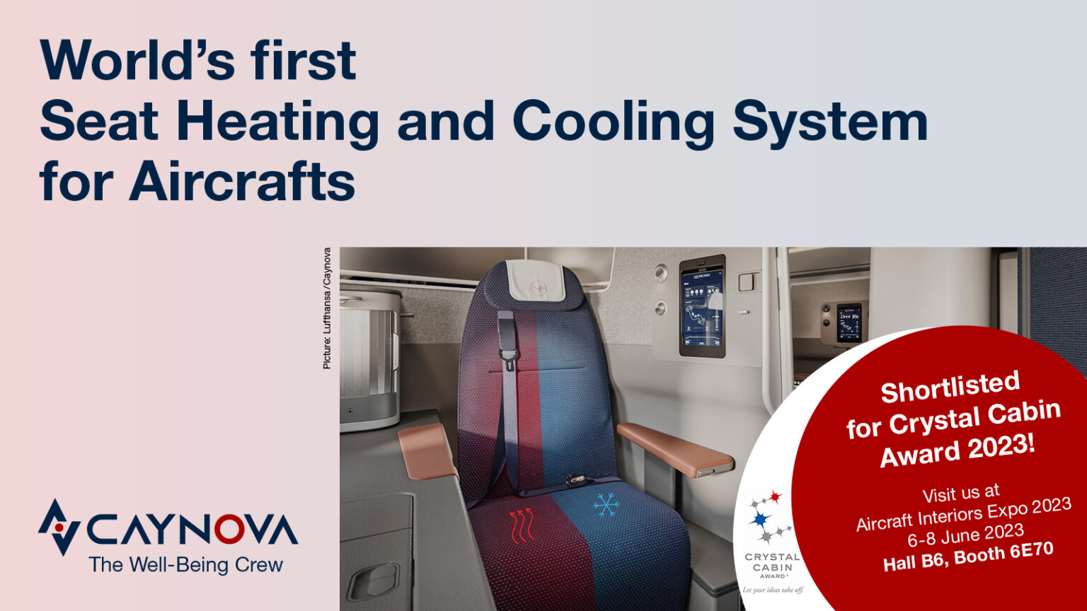 World’s first Seat Heating and Cooling System for Aircraft